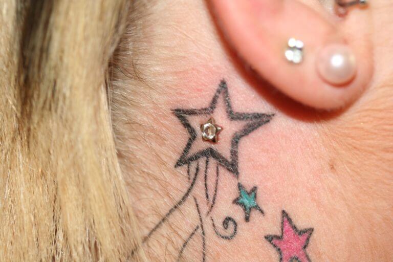 Dermal Anchor (Implant) on the ear – Piercing Studio Wien